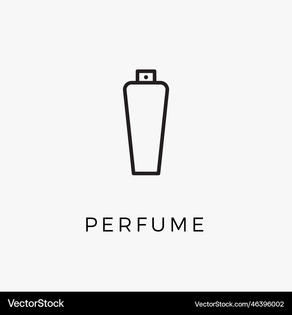 Perfume bottle line icon fragrance linear Vector Image