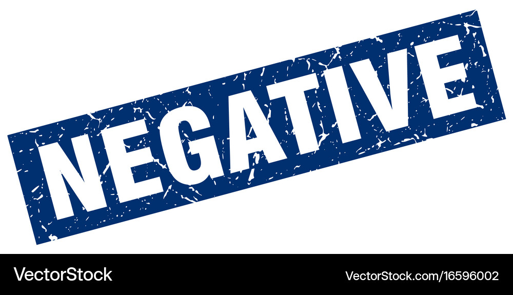 Square grunge blue negative stamp Royalty Free Vector Image