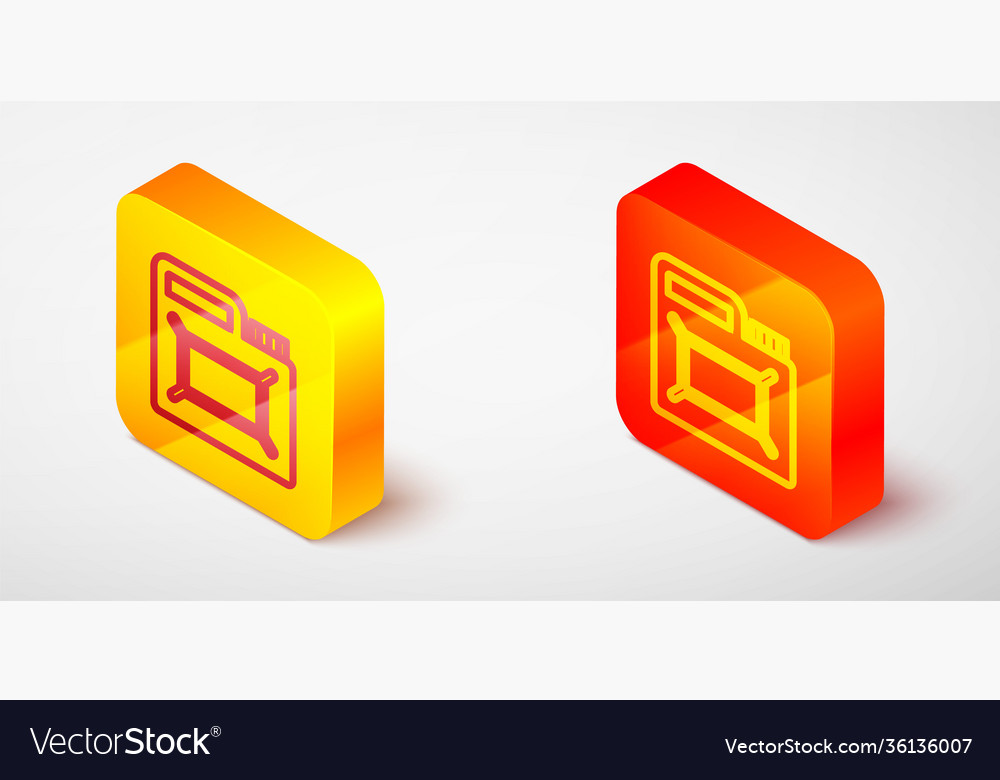 Isometric line canister for motor machine oil icon Isometric line canister for motor machine oil icon