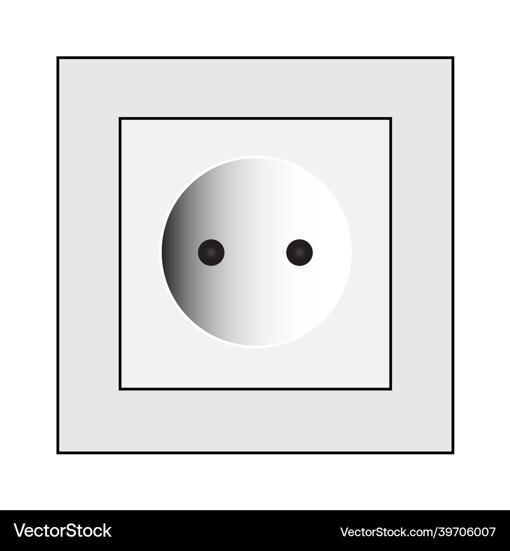 Power socket icon electric symbol or sign simple Vector Image