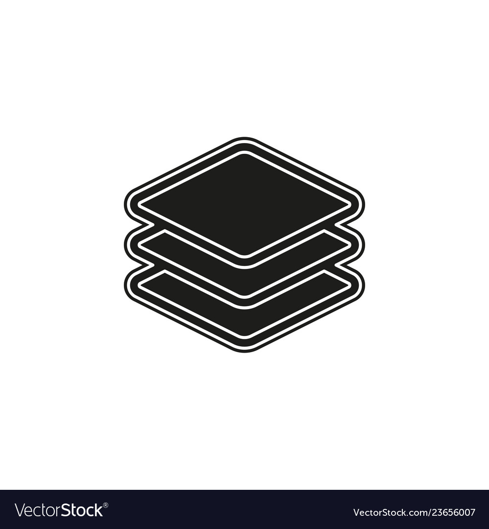 Simple layers icon Royalty Free Vector Image - VectorStock