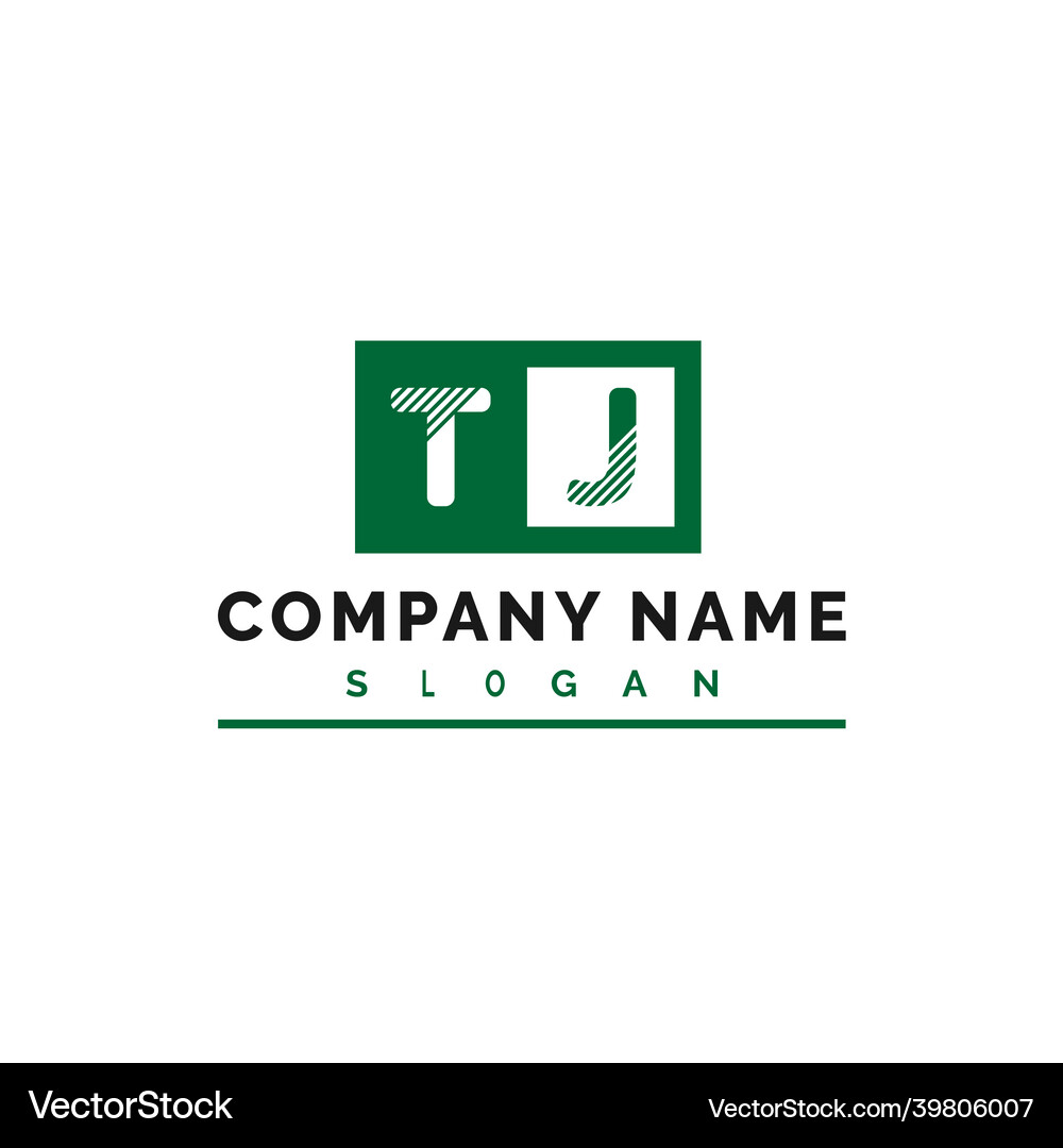 Tj logo design letter logo Royalty Free Vector Image