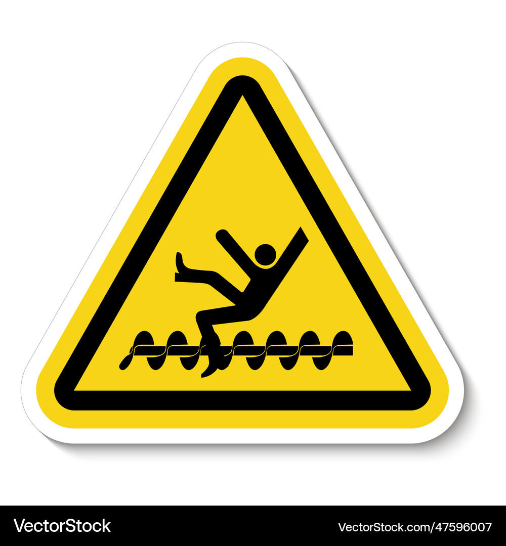 Warning exposed rotating parts will cause service Vector Image