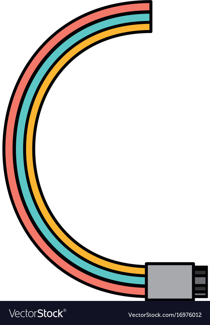 Computer wire technology Royalty Free Vector Image