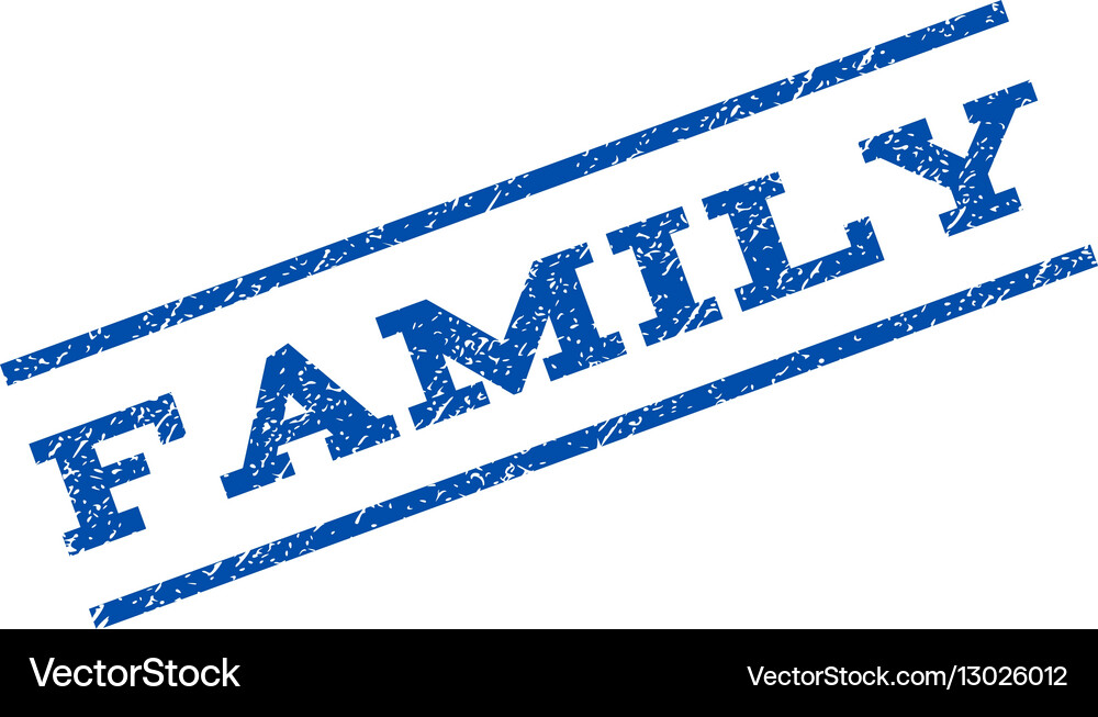 Family watermark stamp Royalty Free Vector Image