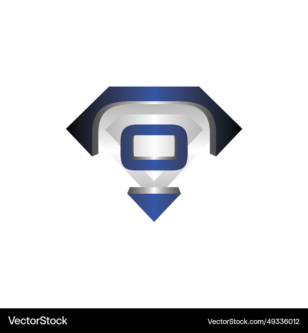 Letter o diamond logo elegant design icon Vector Image