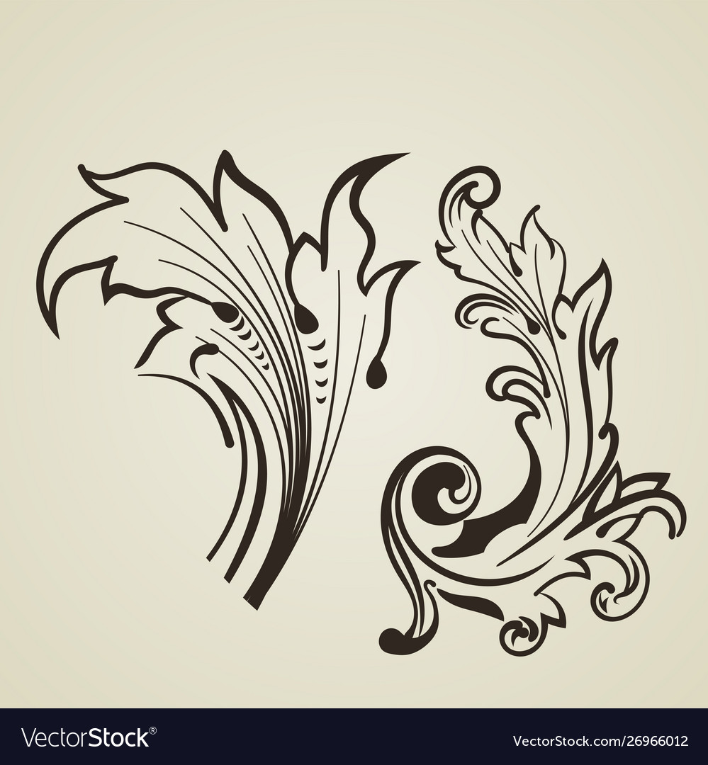 Ornamental elements Royalty Free Vector Image - VectorStock