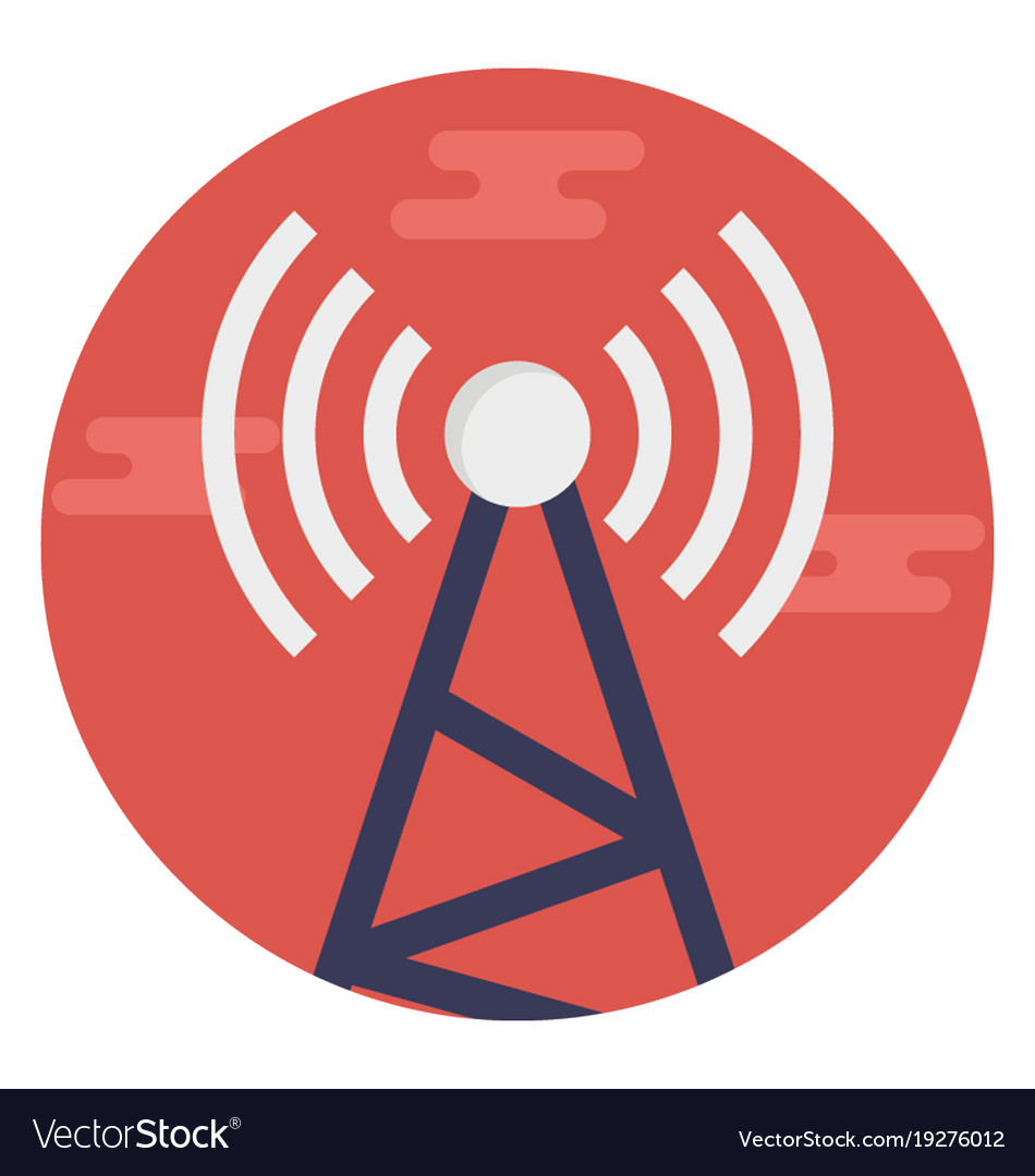 Signal tower Royalty Free Vector Image - VectorStock