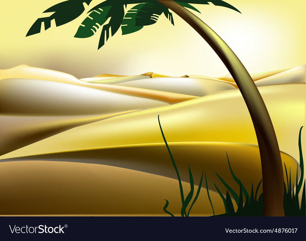 Desert Royalty Free Vector Image - VectorStock