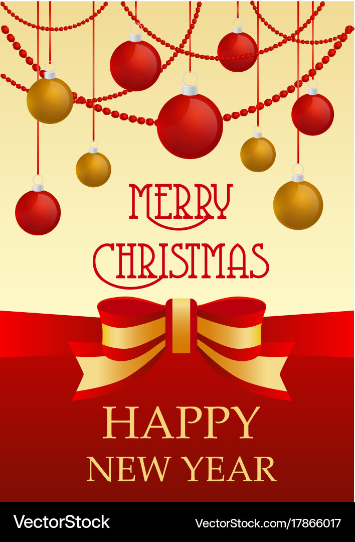 Greeting card with traditional red Royalty Free Vector Image