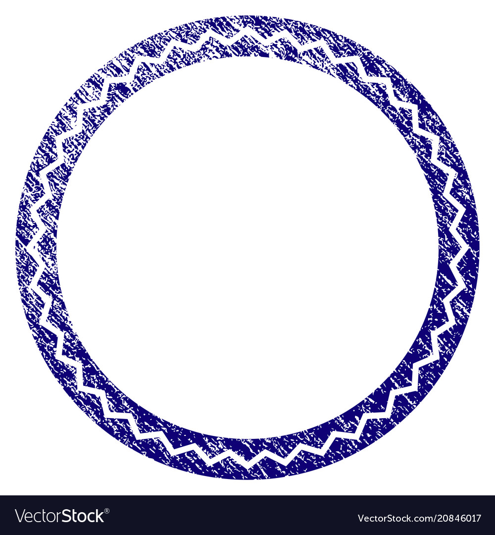 Grunge textured round rosette seal Royalty Free Vector Image