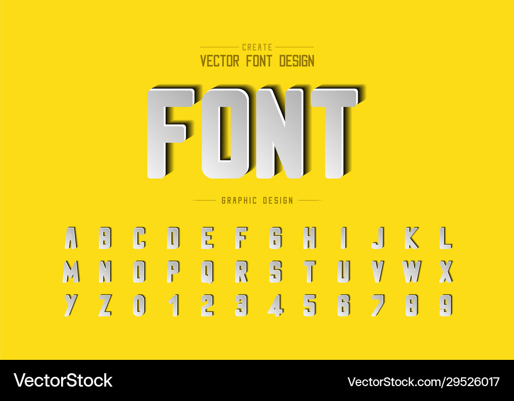 Paper cut font and round alphabet typeface Vector Image