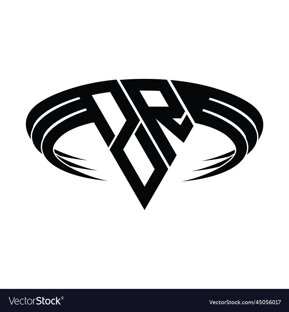 Zr logo letter monogram with triangle slice Vector Image Zr logo letter monogram with triangle slice Vector Image