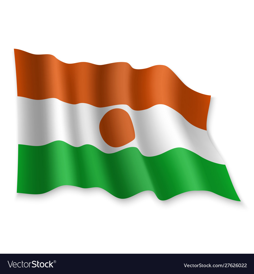 3d waving flag Royalty Free Vector Image - VectorStock