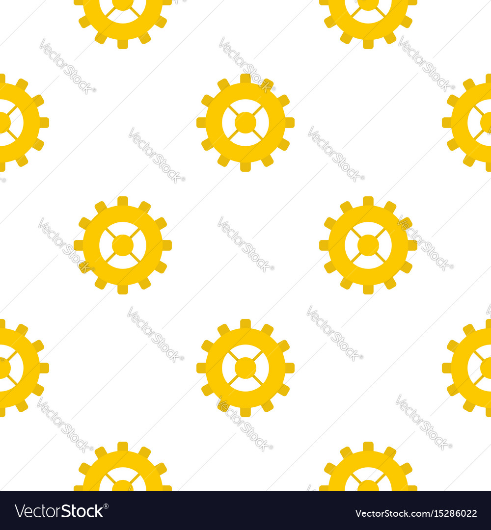 Gear pattern seamless Royalty Free Vector Image