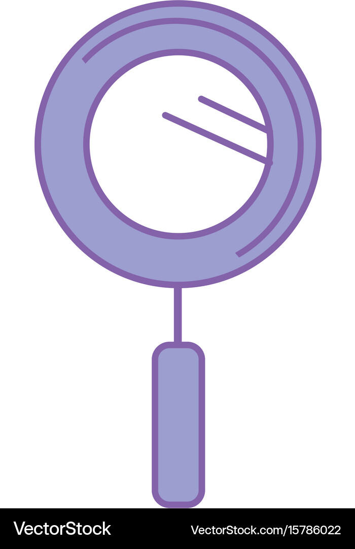 Magnifying glass instrument to analyzing Vector Image
