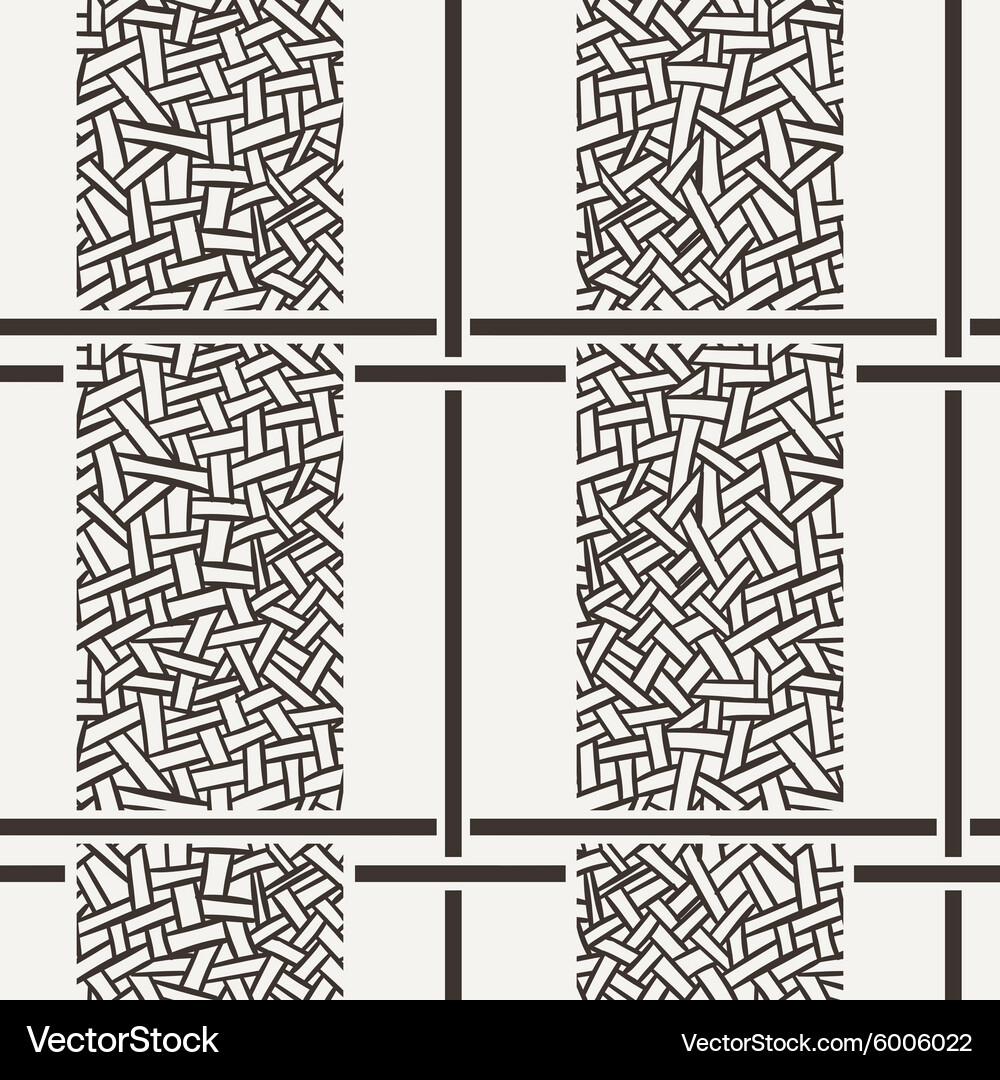 Seamless pattern of intertwined ribbons Royalty Free Vector