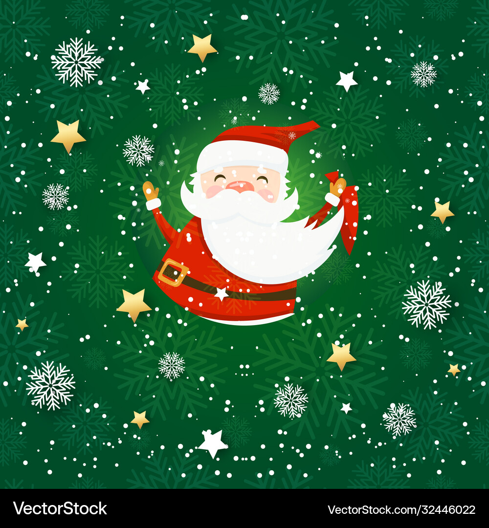 Seamless pattern with santa claus holiday Vector Image