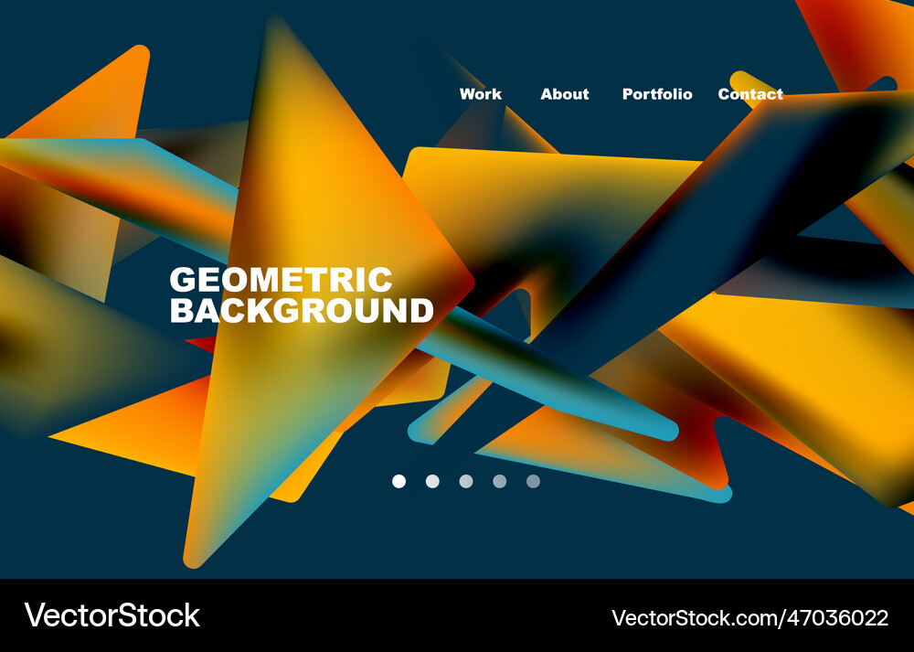 Shards shape composition abstract background web Vector Image