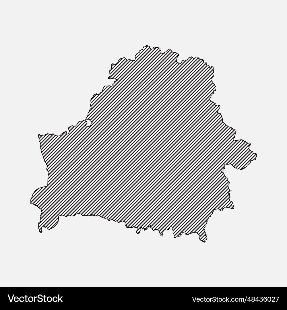 Abstract Map Belarus Parallel Grey Lines Vector Image