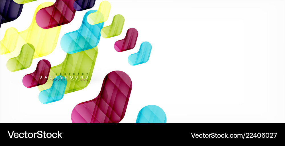 Colorful glossy arrows abstract background Vector Image