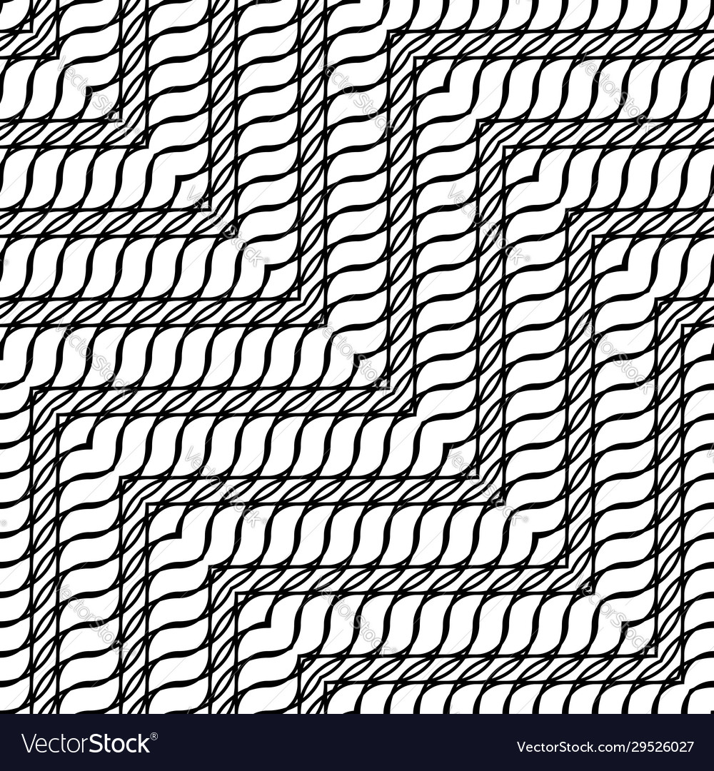 Design seamless monochrome zigzag pattern Vector Image