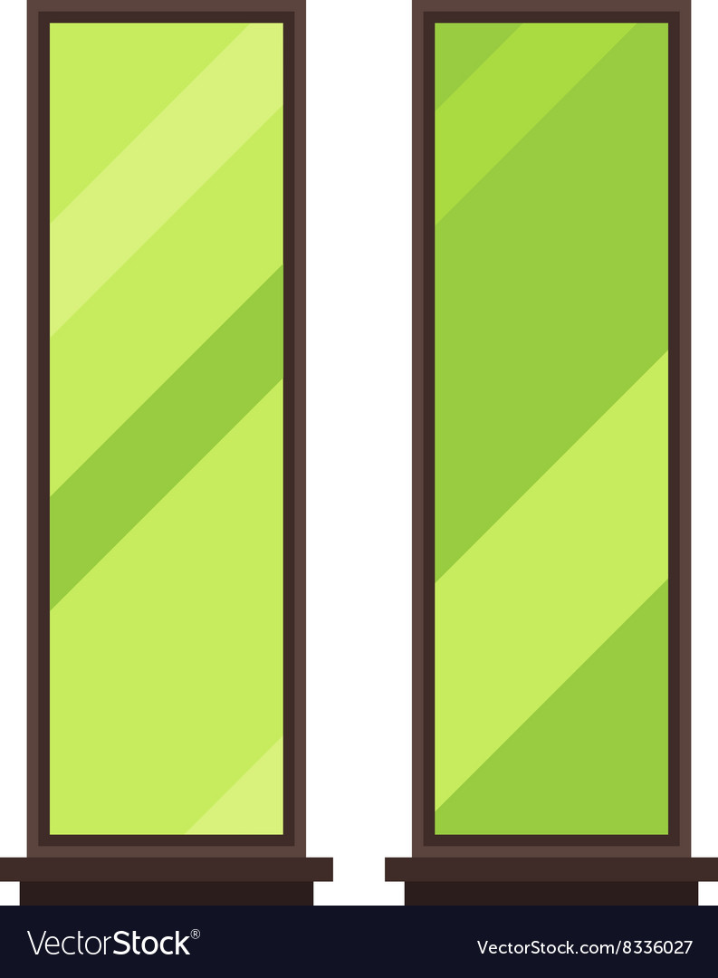 Different types house windows elements Royalty Free Vector