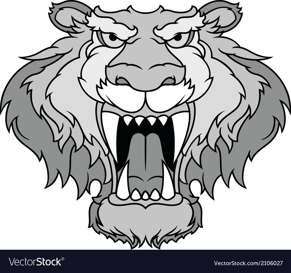 Gray beast Royalty Free Vector Image - VectorStock