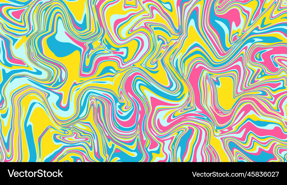 Smooth colorful wave abstract painting background Vector Image