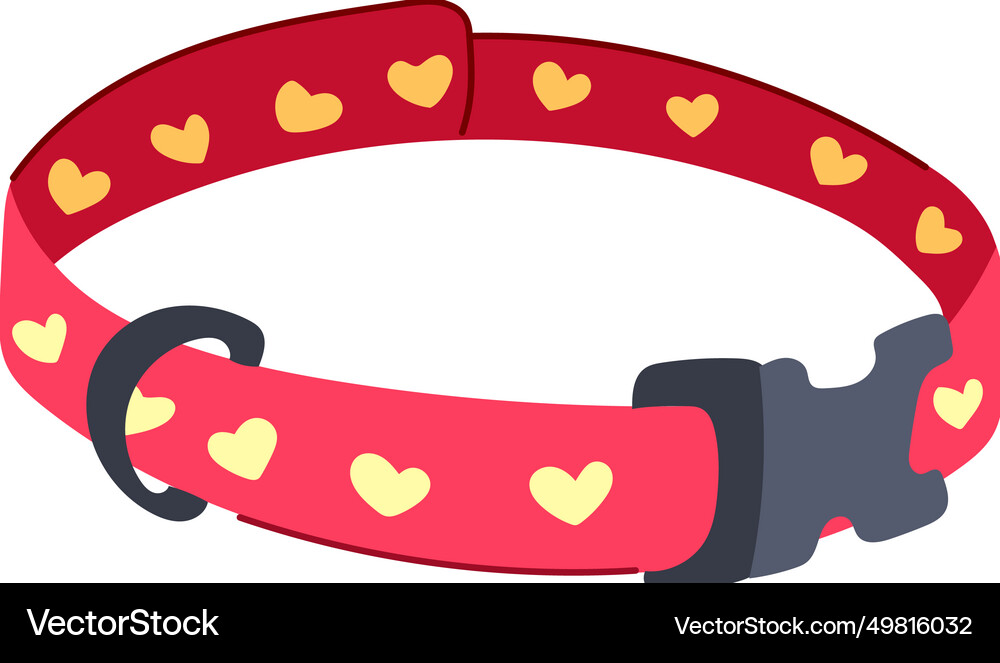 Animal pet collar cartoon Royalty Free Vector Image