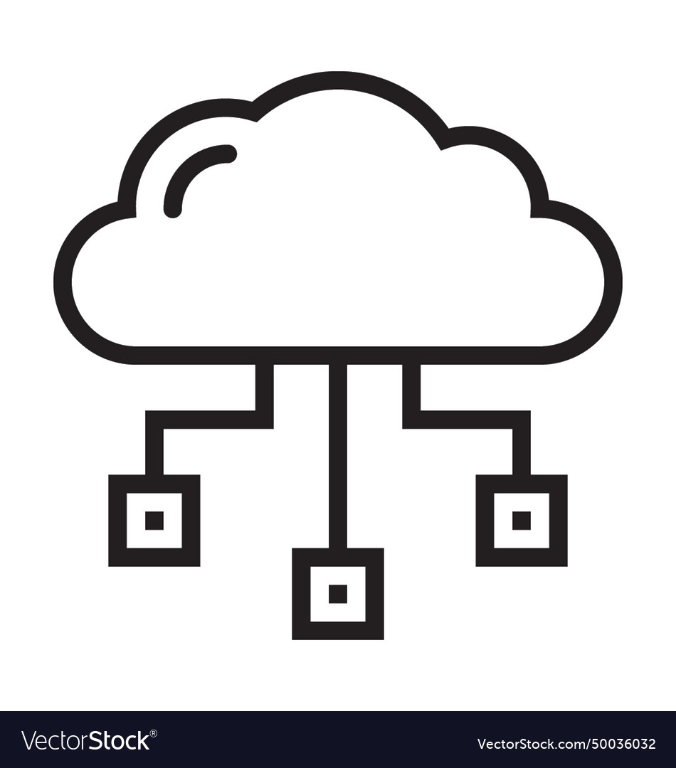 Cloud sharing icon Royalty Free Vector Image - VectorStock