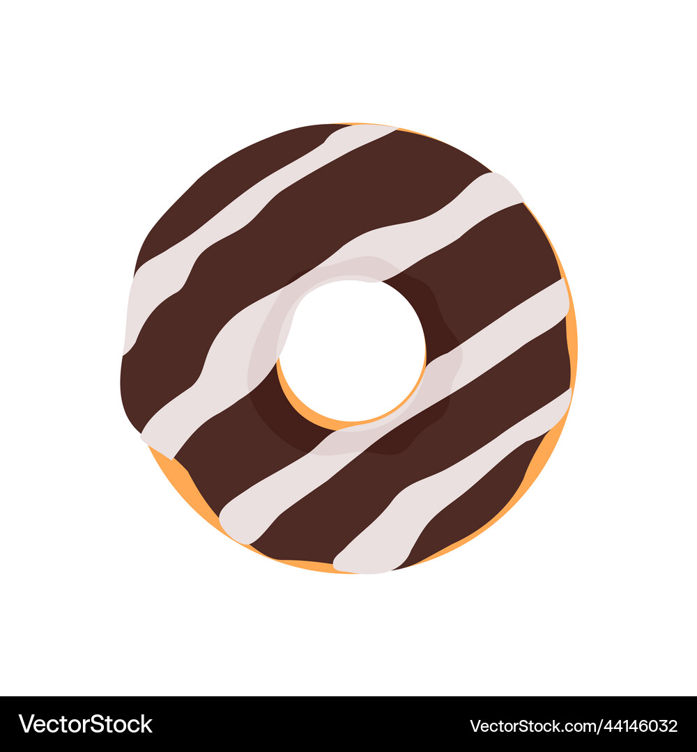 Donut circle donuts with colorful holes covered Vector Image