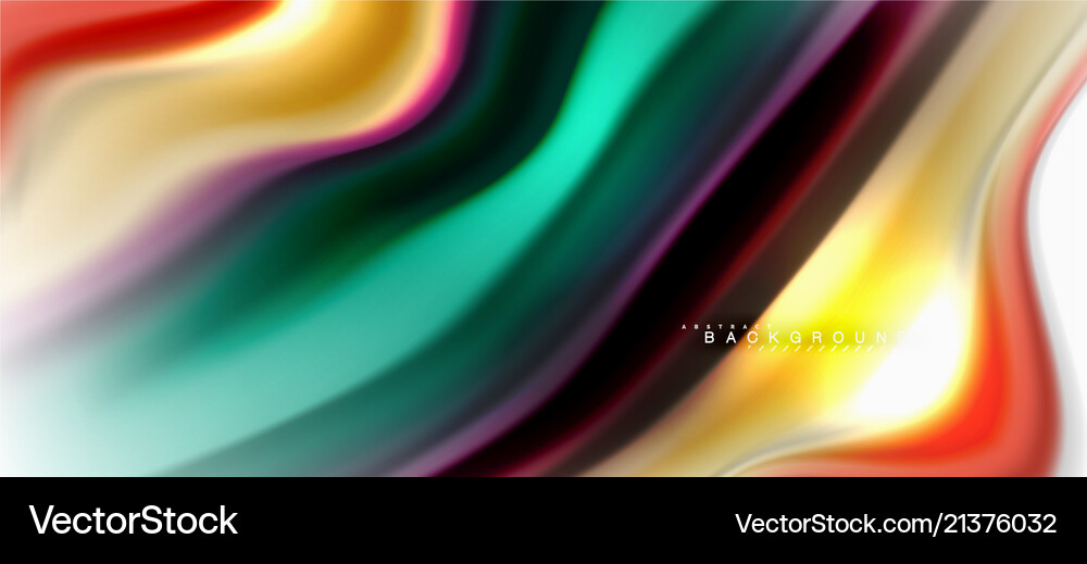 Fluid liquid mixing colors concept on light grey Vector Image