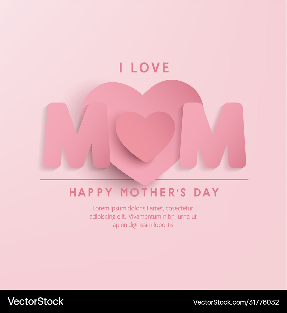 Happy mothers day banner design Royalty Free Vector Image