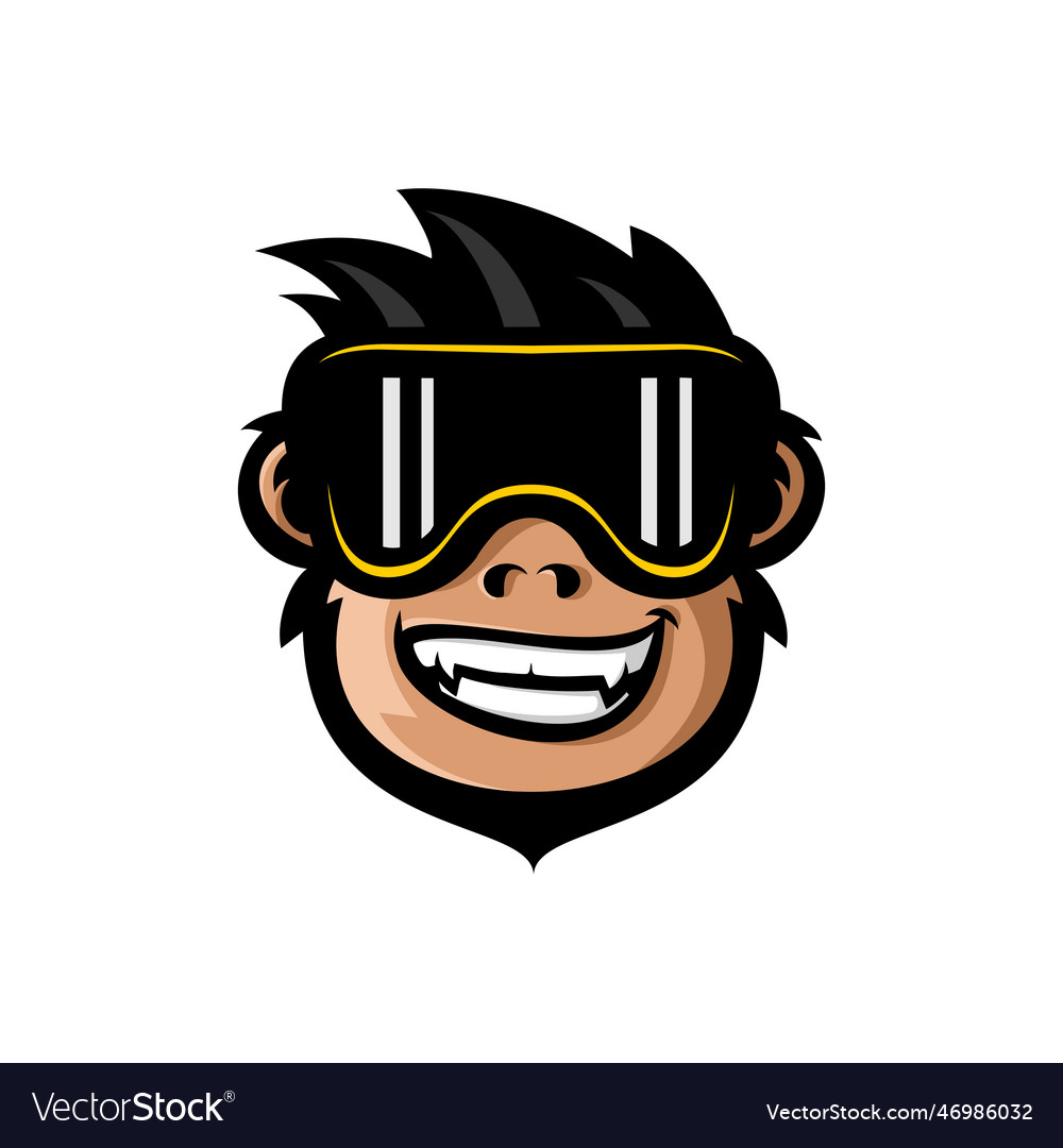 Monkey gamer Royalty Free Vector Image - VectorStock