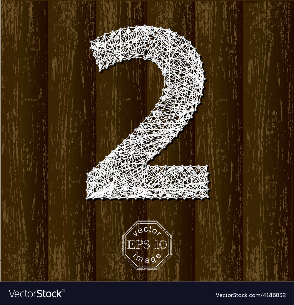 Number two Royalty Free Vector Image - VectorStock