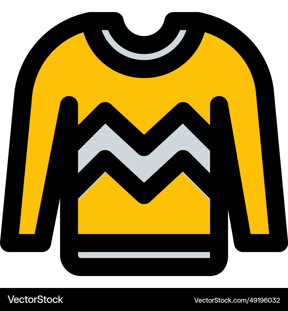 Stylish sweater with an attractive design Vector Image