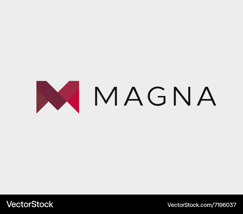 Abstract letter m w logo design template colorful Vector Image