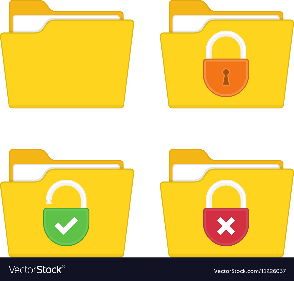 Ordner Icon Lizenzfreies Vektorbild - VectorStock