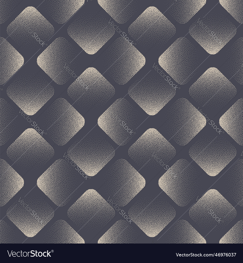 Rounded rhombus grid seamless pattern trend Vector Image