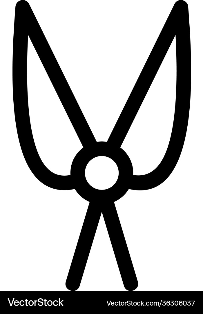 Shears icon or logo isolated sign symbol Vector Image