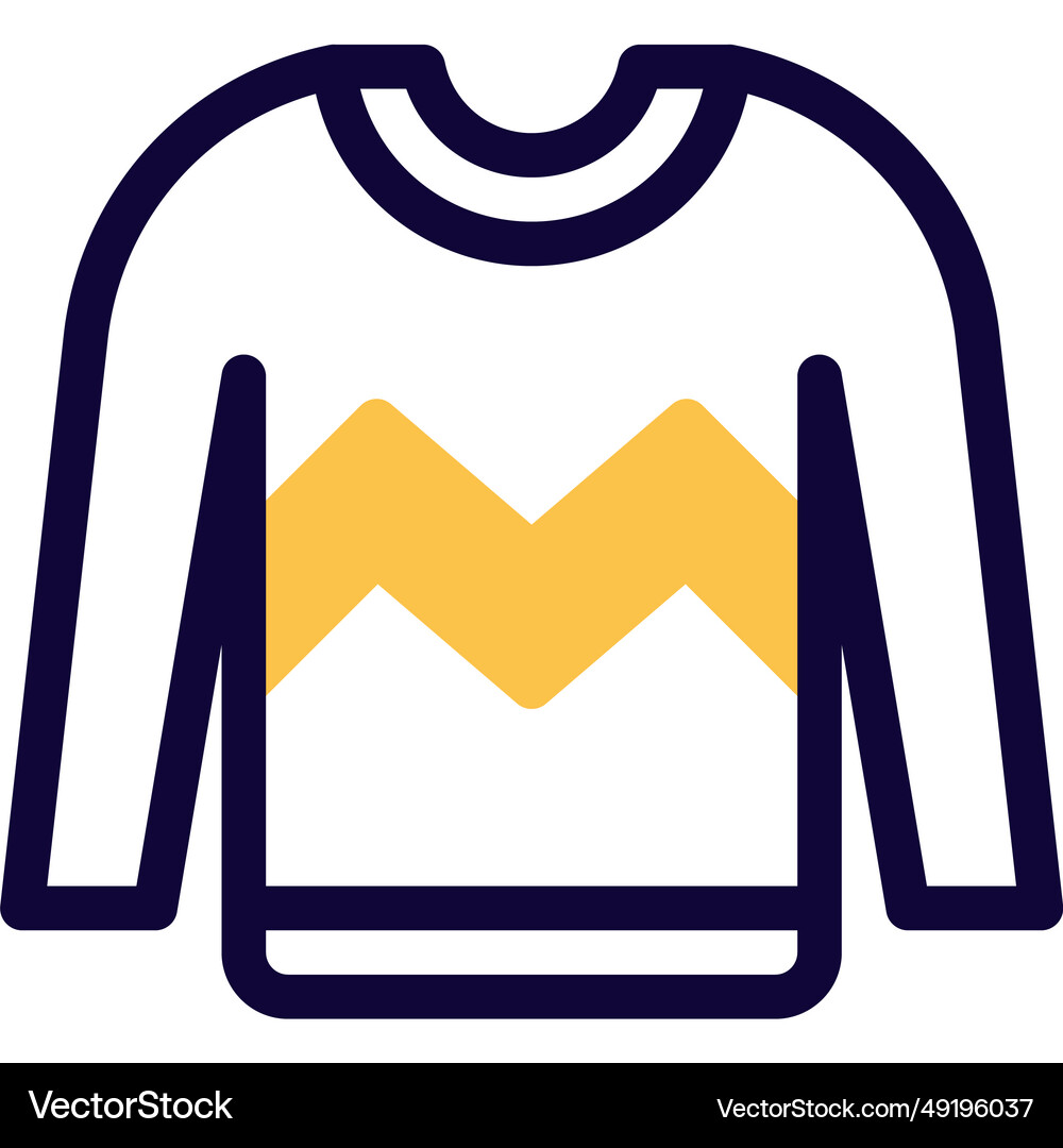 Stylish sweater with an attractive design Vector Image