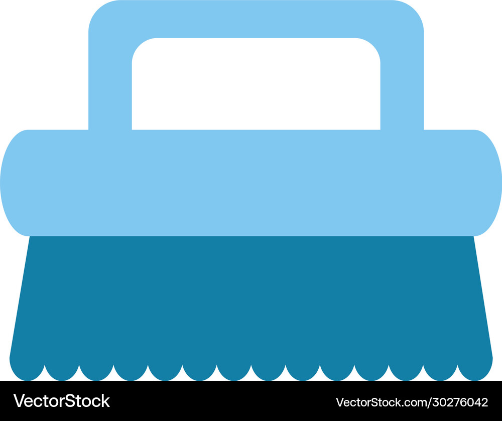 Brush flat style icon design Royalty Free Vector Image