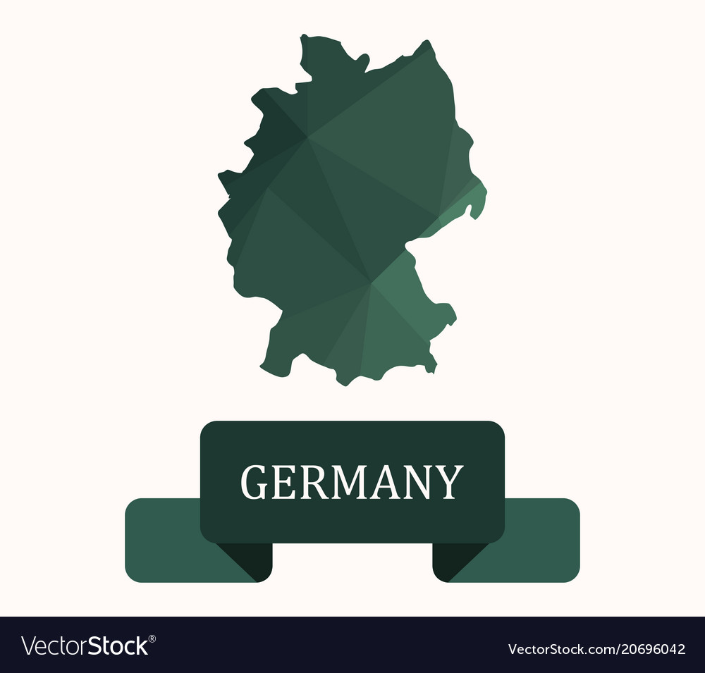 Germany map Royalty Free Vector Image - VectorStock