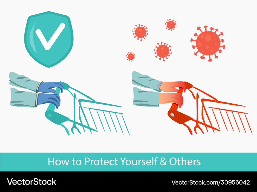 How to protect tourself and others know Royalty Free Vector