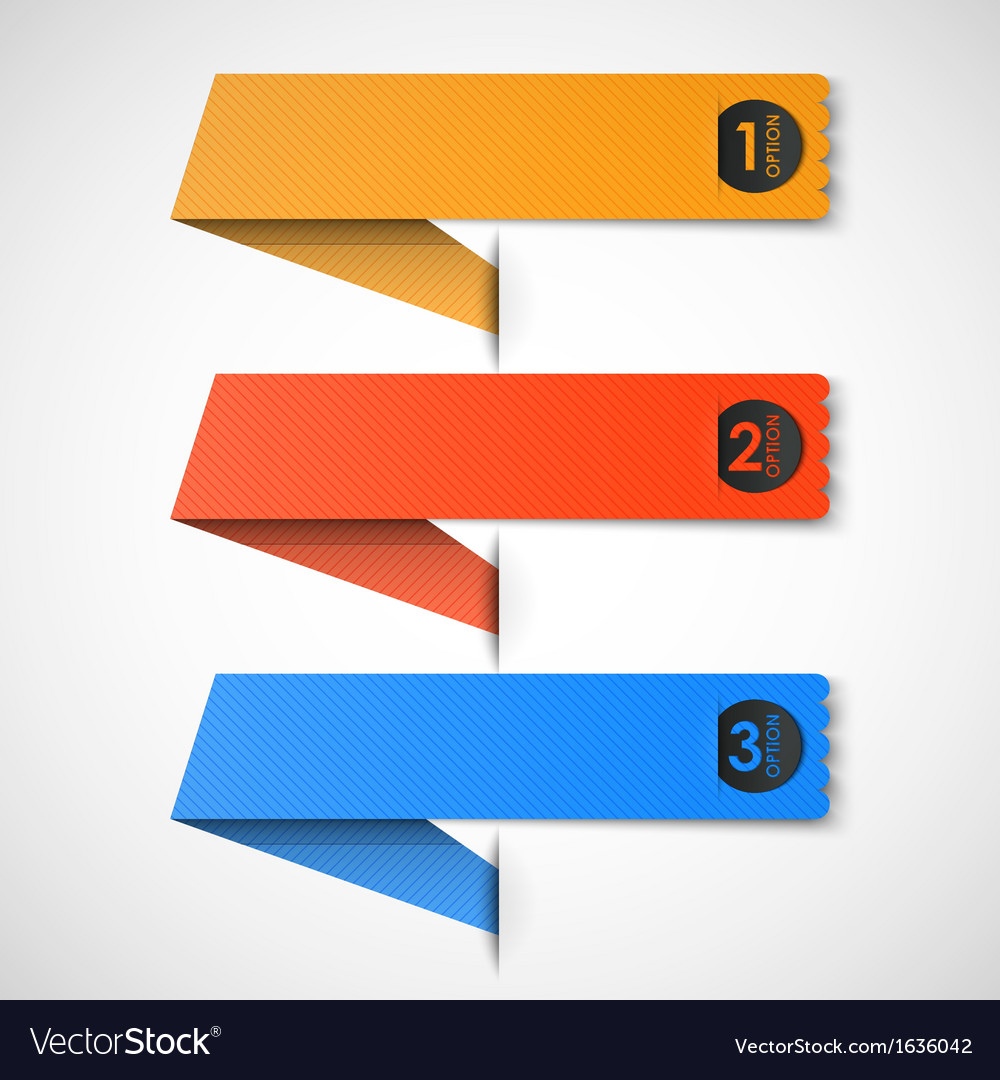 Option step background Royalty Free Vector Image