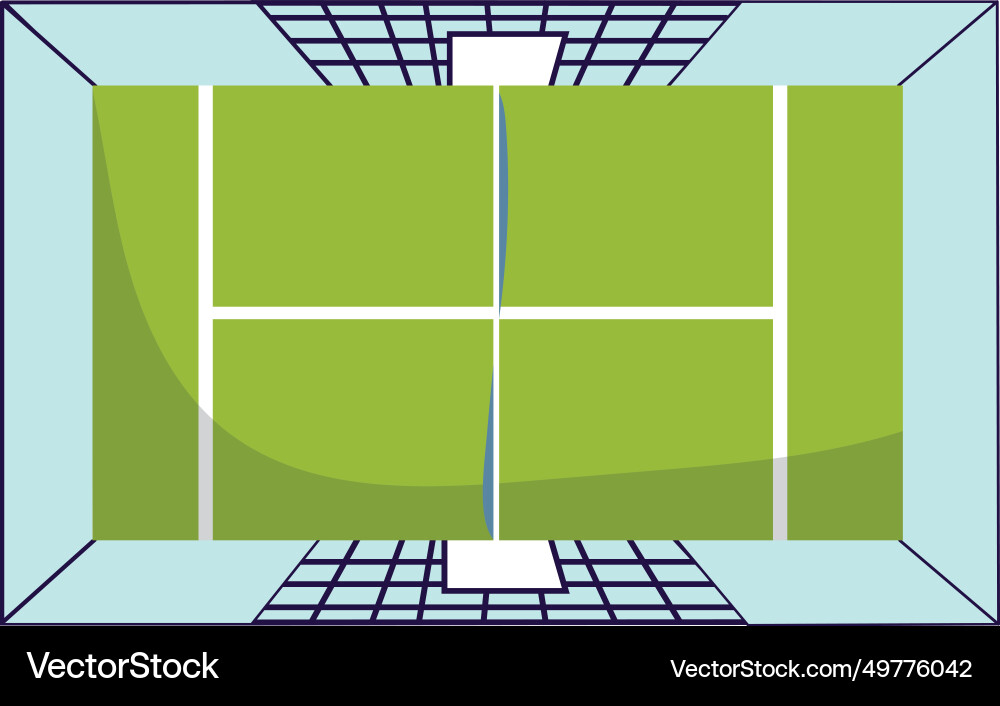 Padel court top view Royalty Free Vector Image