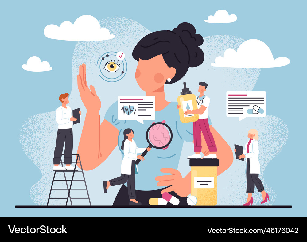 Physical assessment concept Royalty Free Vector Image