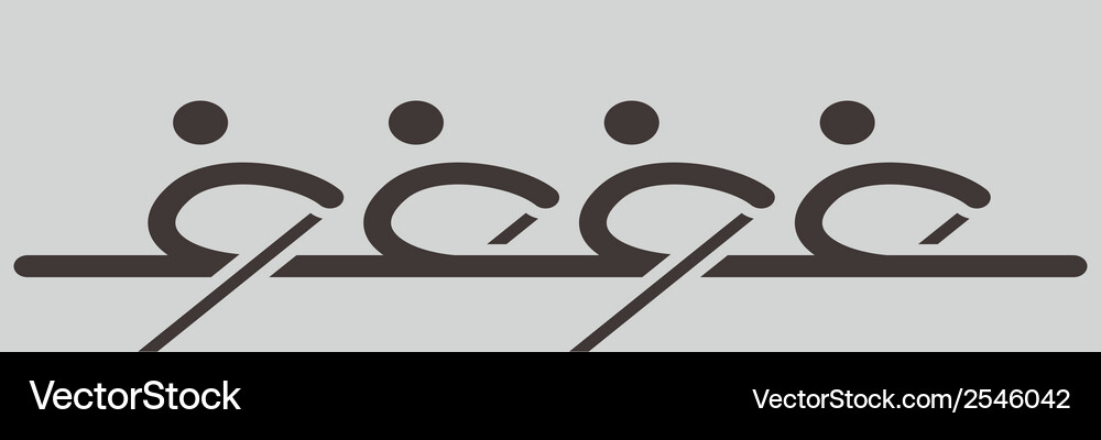 Rowing icon Royalty Free Vector Image - VectorStock