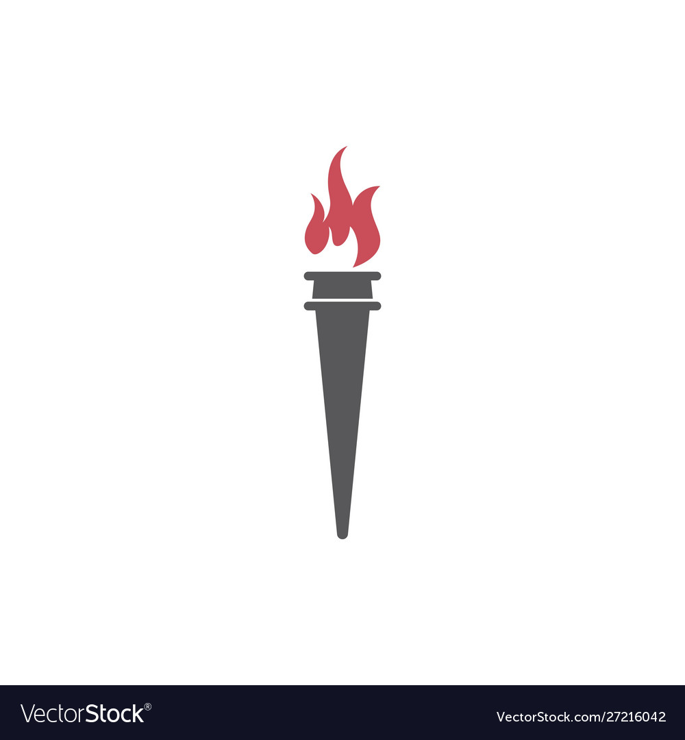 Torch icon design Royalty Free Vector Image - VectorStock